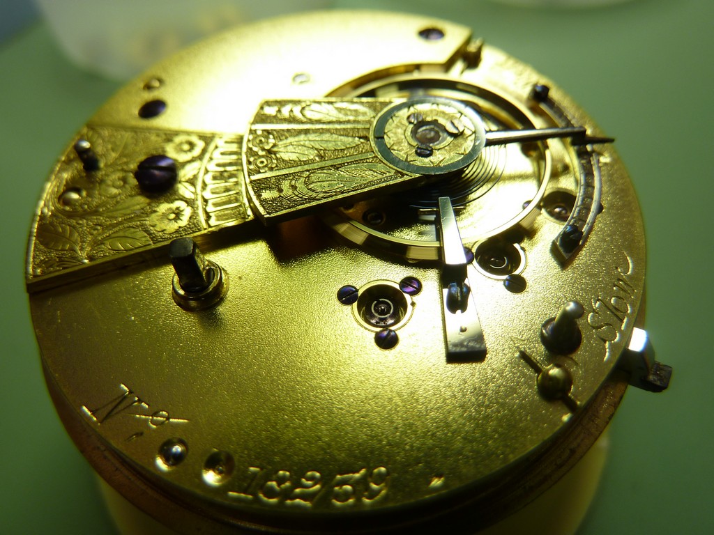 Vintage Fusee Pocket Watch Repair and Service. Broken jewel. – watchFIX.com