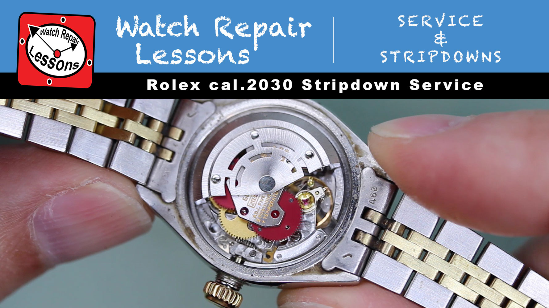 Rolex Oyster Perpetual cal. 2030 Watch Stripdown and Service – watchFIX.com